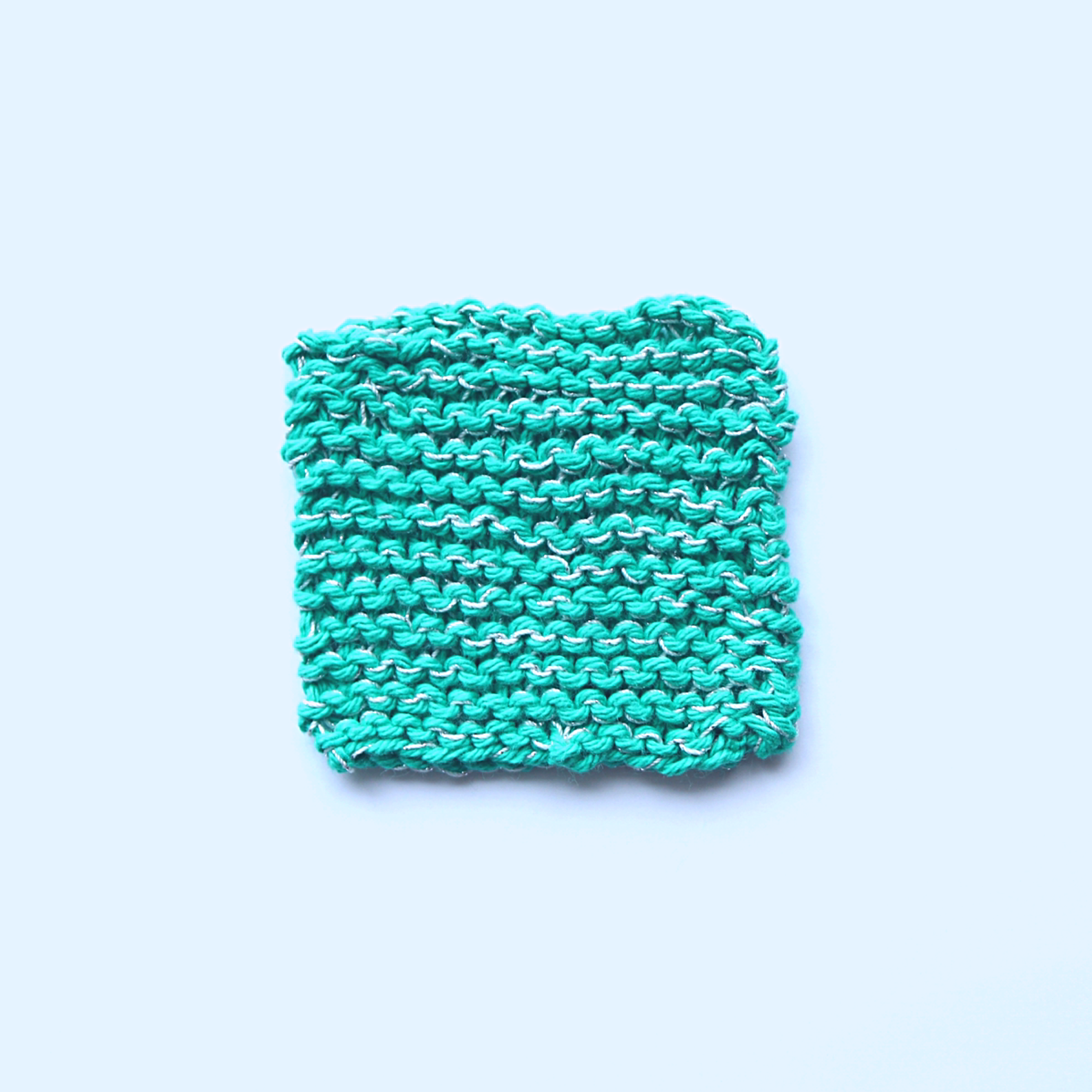 Knit Coaster Pattern Easy Knit Sparkle Coaster - Noor's Knits